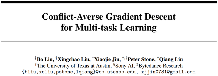 论文分享：Conflict-Averse Gradient Descent for Multi-task Learning - 知乎