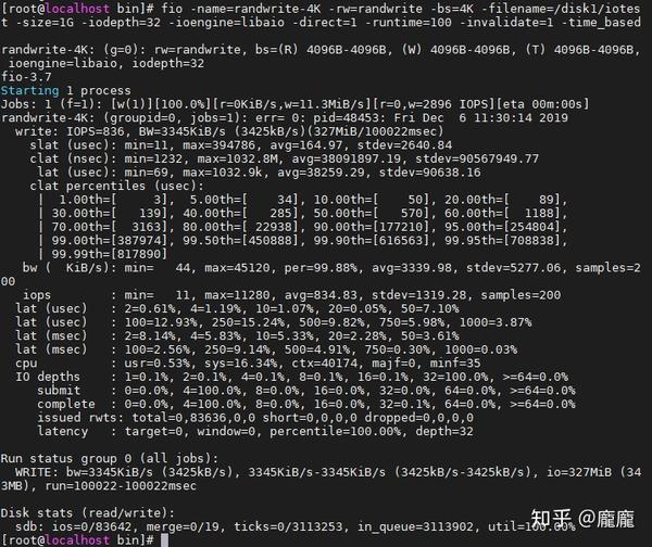 Centos 7 使用FIO 进行测试 - 知乎