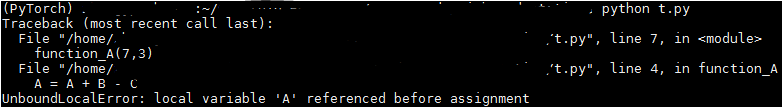 【已解决】Bug9. UnboundLocalError: local variable 'A' referenced before assignment - 知乎
