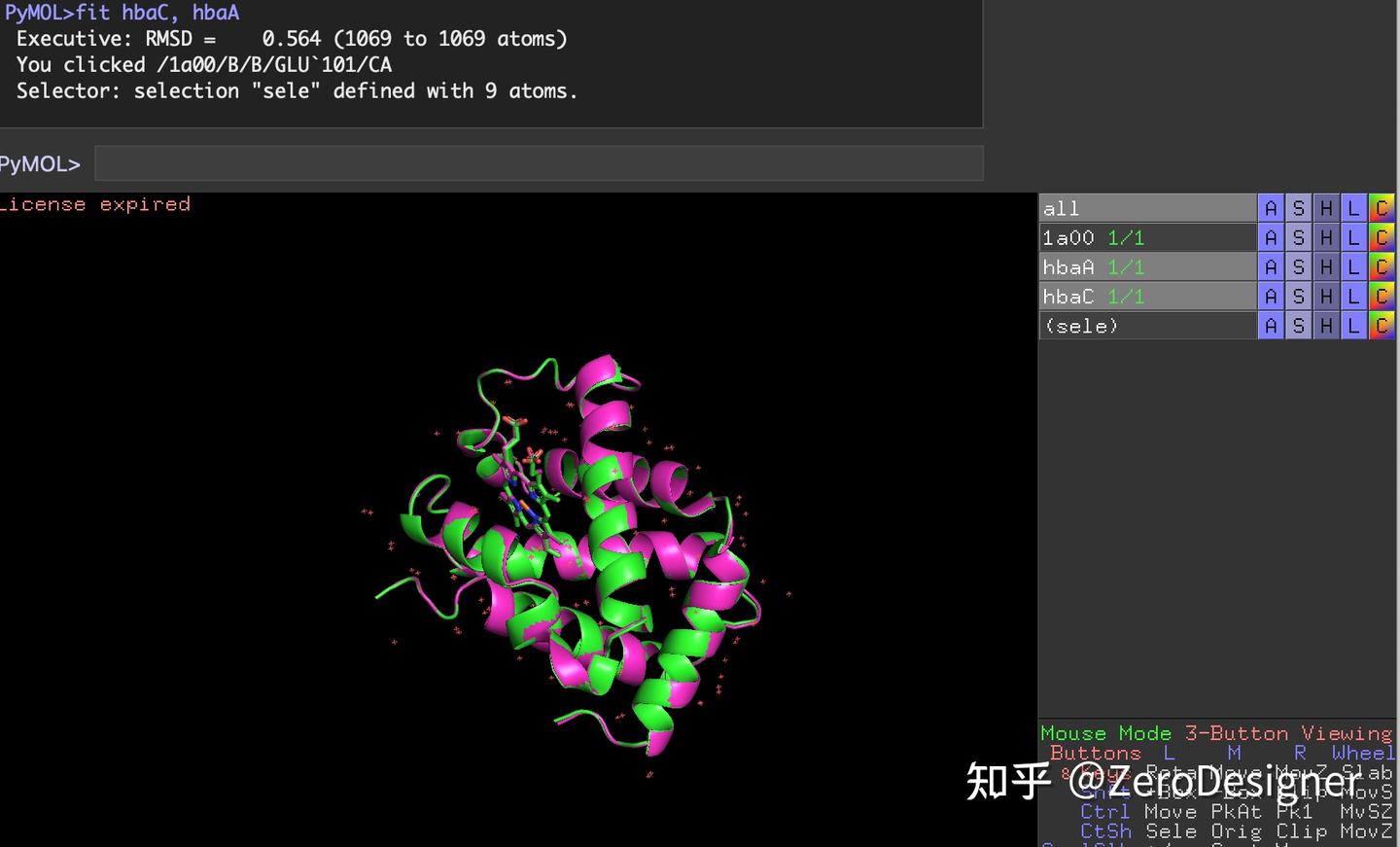 No.21.实例.1-PyMol.2-计算RMSD - 知乎