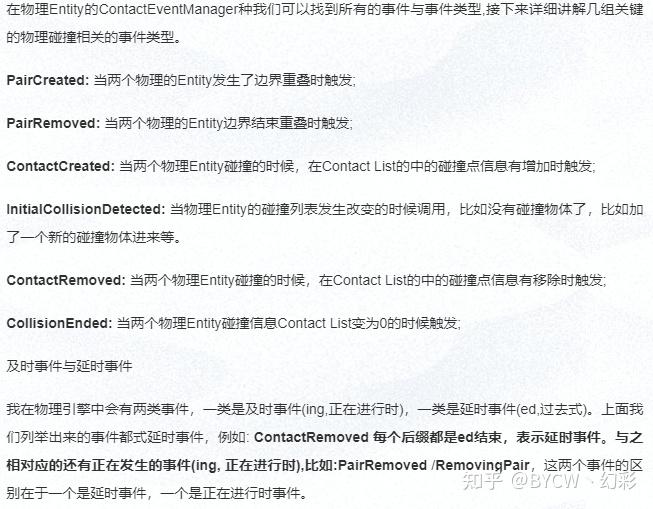 Unity 3D定点数物理引擎实战：BEPUphysicsint碰撞事件详解 - 知乎