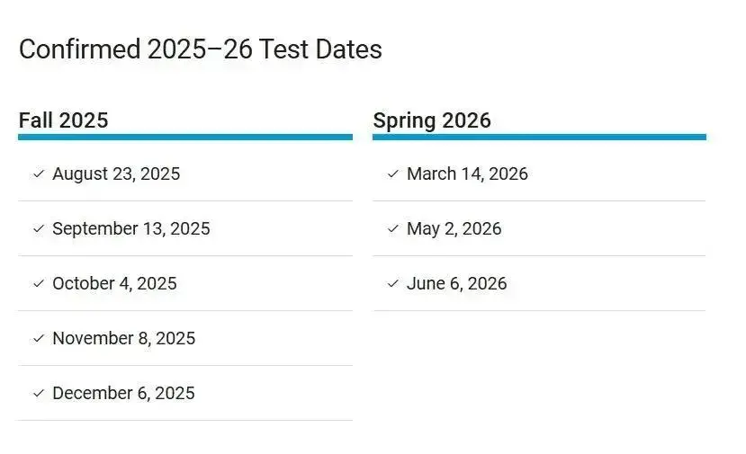 2026-2027学年SAT考试时间正式公布，附SAT账号注册＋报名全流程 - 知乎
