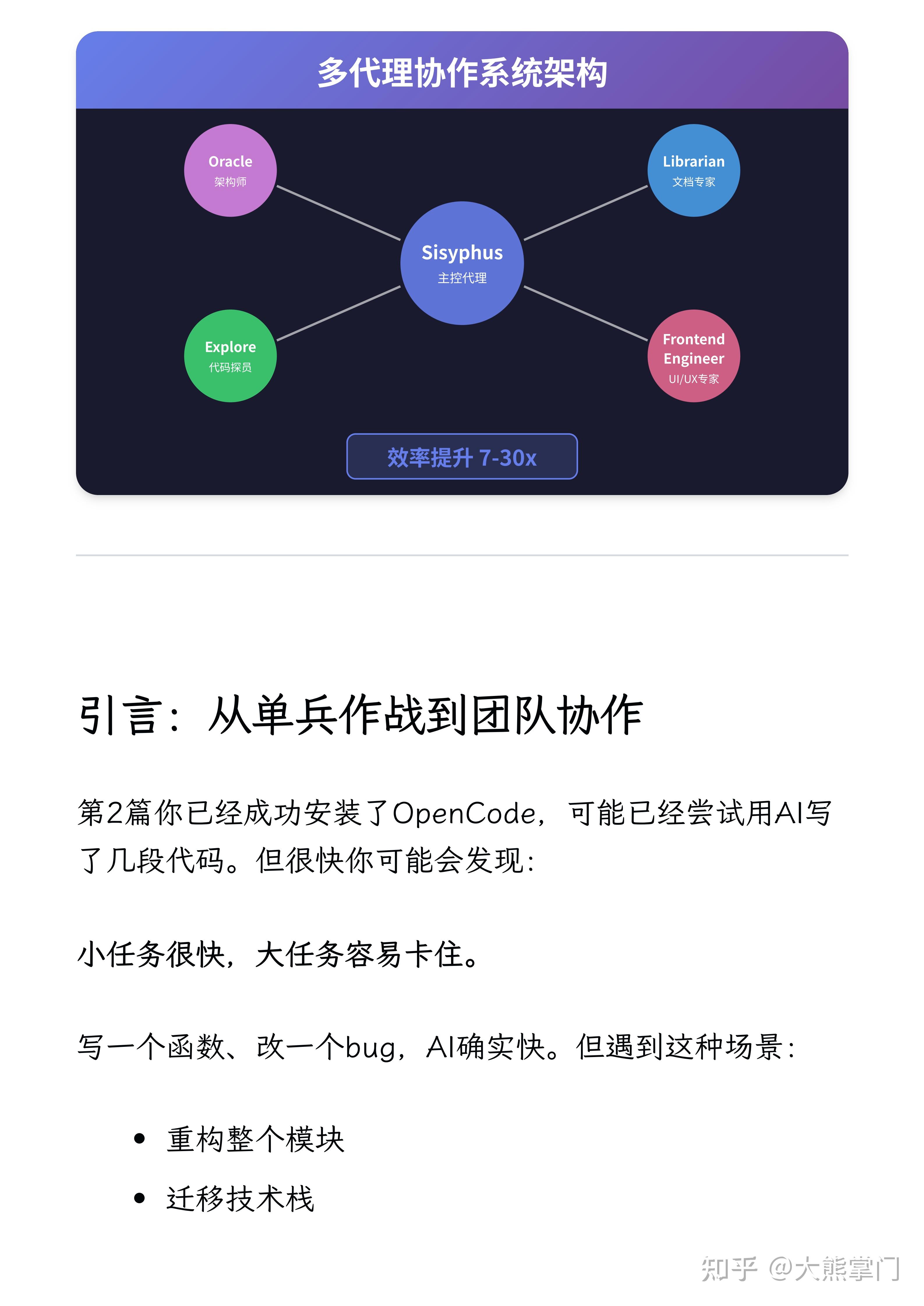 OpenCode系统性入门 03 | 质的飞跃：Oh My OpenCode与Sisyphus多代理系统 - 知乎