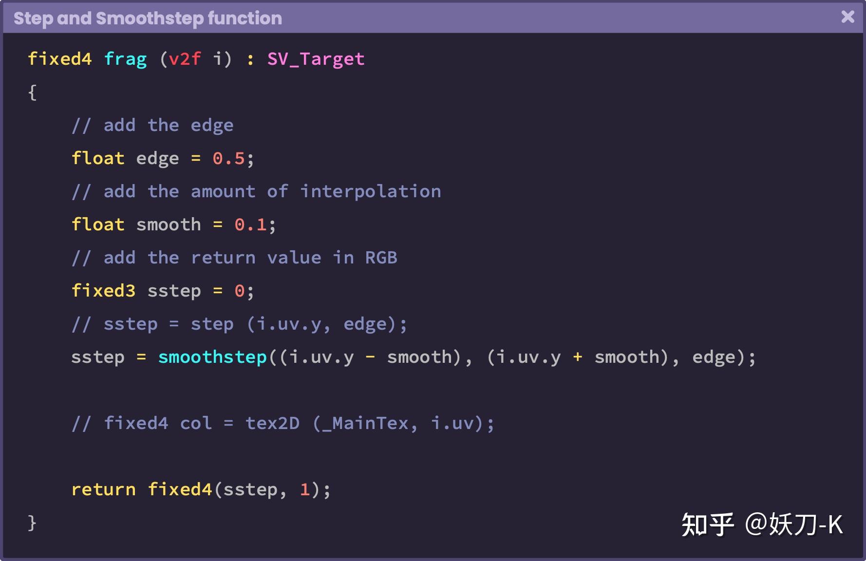 4.1.5. | Step and Smoothstep function. - 知乎