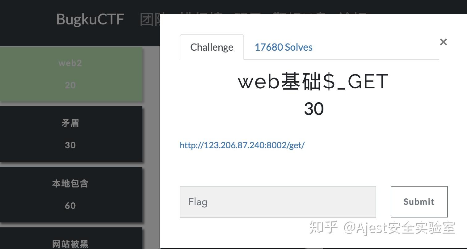 [CTF]BugkuCTF - Web - web基础$_GET - 知乎