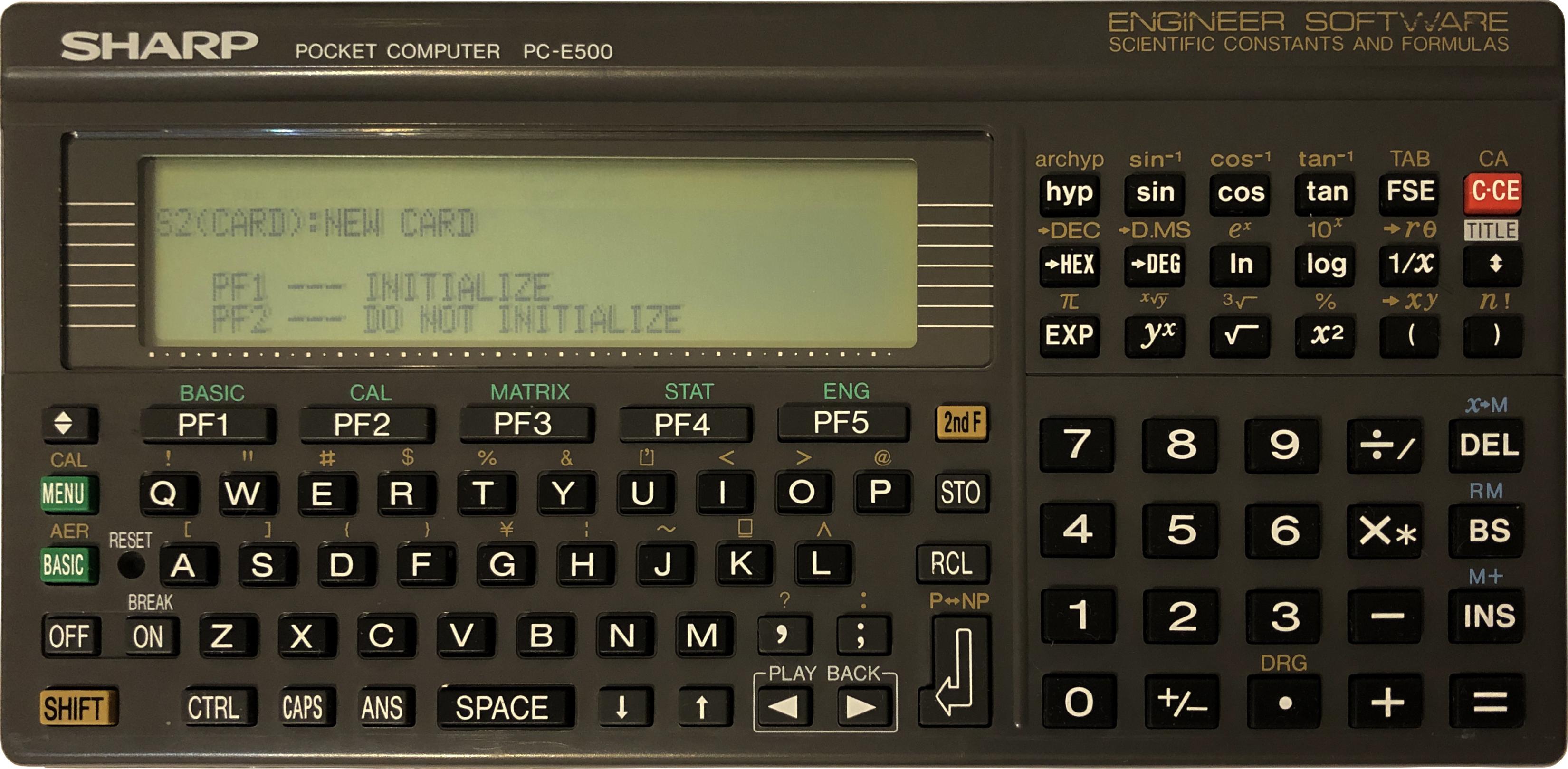 SHARP PC-E500可编程计算器 - 知乎