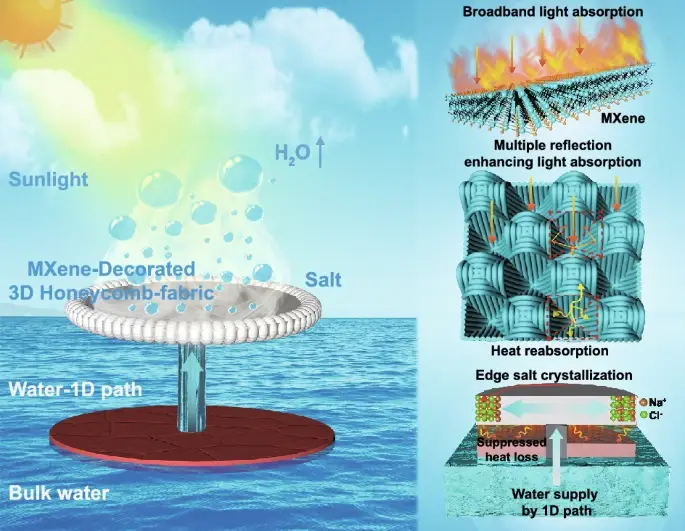 青岛大学张宪胜团队NML：仿生MXene基织物，高效海水淡化与盐分收集！ - 知乎