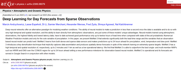 超强性能，提前24h准确预测，谷歌团队发布新的天气预测模型MetNet-3 - 知乎