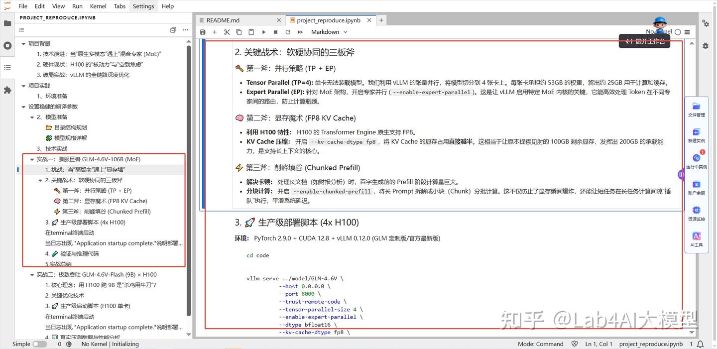 榨干 H100 算力！GLM-4.6V×vLLM 极致推理实战：从 9B 到 106B MoE 的全链路优化 - 知乎