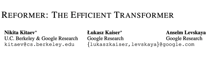 【哈希 Attention】Reformer: The Efficient Transformer - 知乎