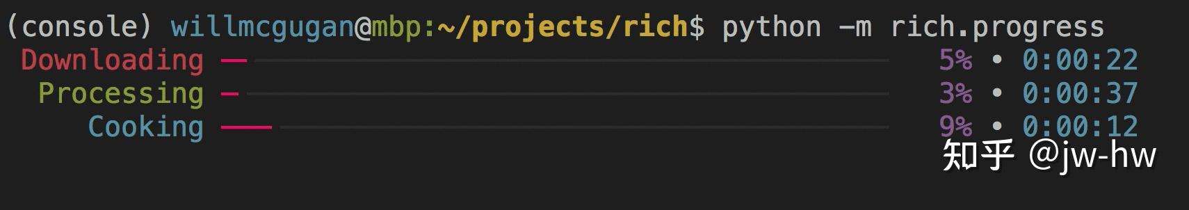 比tqdm更好用的进度条工具rich.progress，你值得拥有 - 知乎