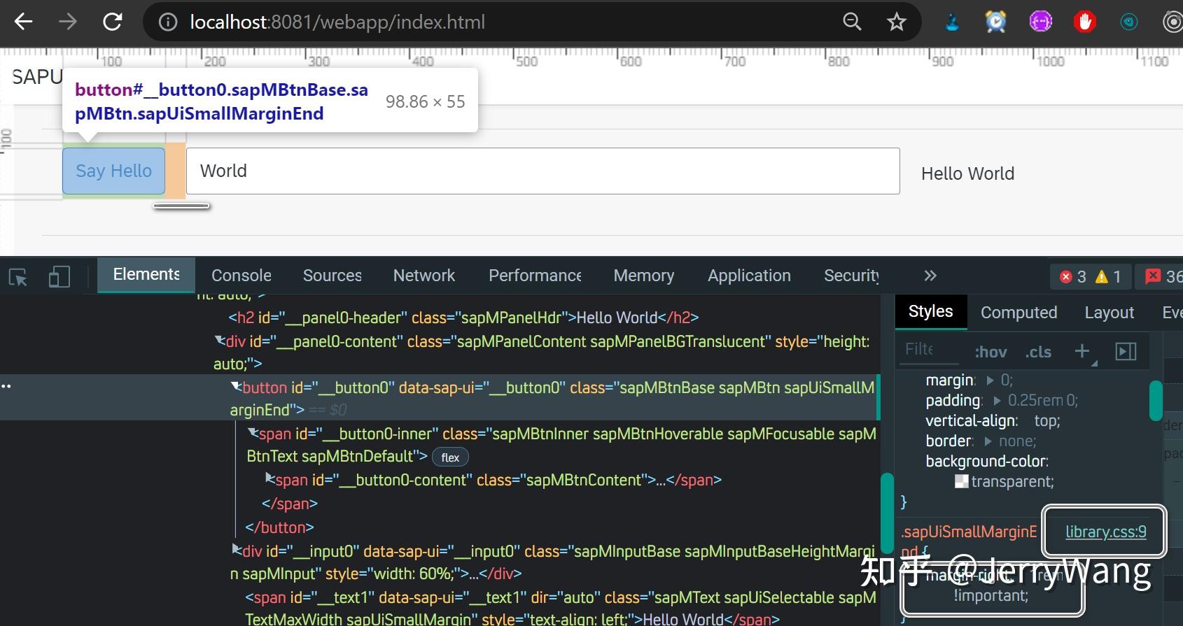 SAP UI5 CSS 类 sapUiSmallMarginEnd 的工作和添加原理 - 知乎