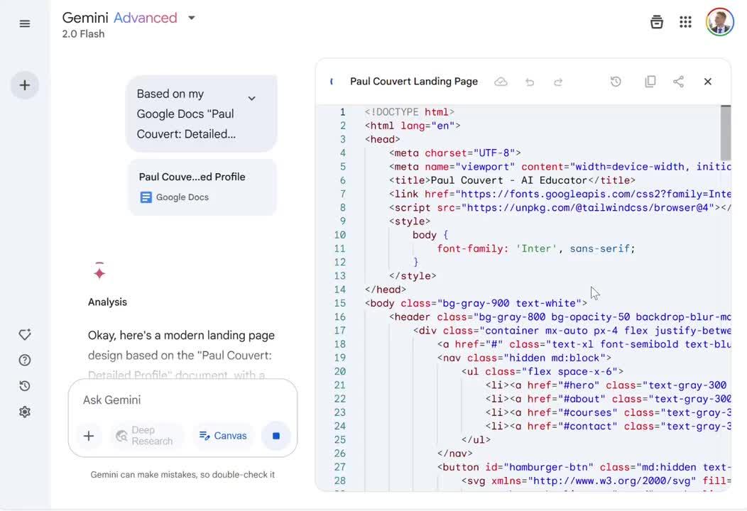 一定不能错过的Gemini Canvas：一键式生产力提高利器 - 知乎