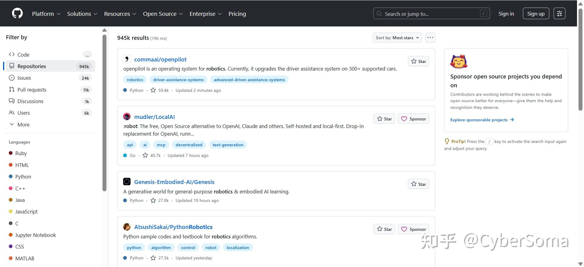 什么机器人项目可以拥有27.8K颗星星？Github开源项目盘点 - 知乎