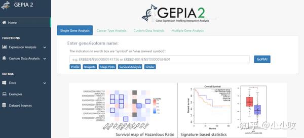 神器GEPIA2在手，不会编程也能轻松挖掘TCGA - 知乎