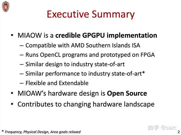MIAOW-基于AMD GCN 1.0的开源GPGPU实现简介 - 知乎