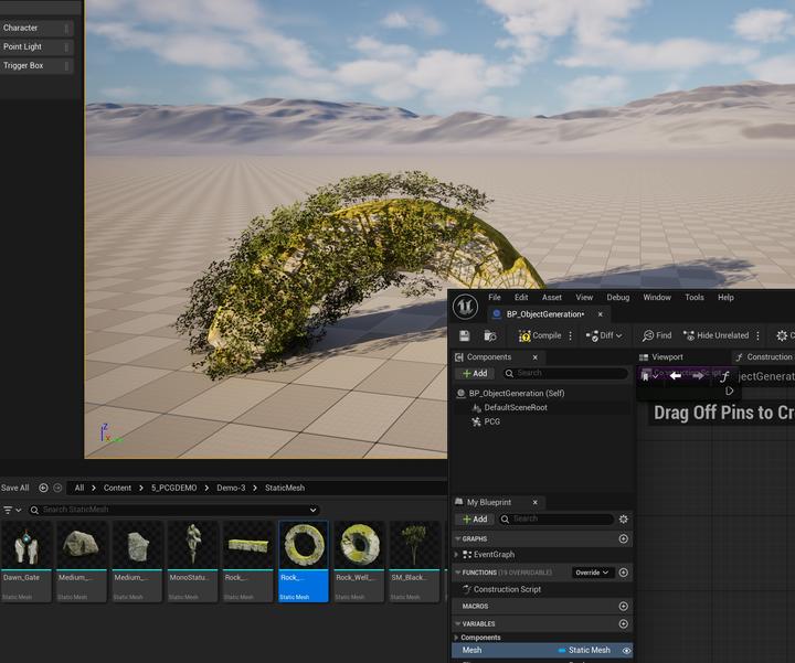 原来 UE5.5.2的PCG 还能这么玩：在任意网格体上长草，并实现区域比例全掌控 - 知乎