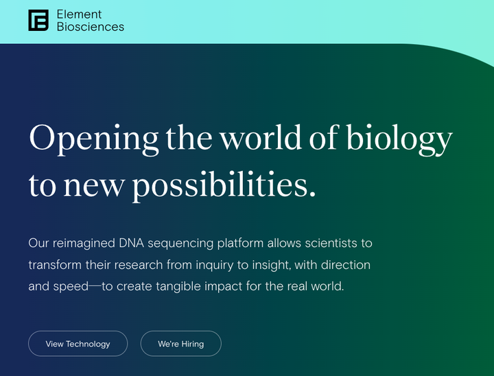 Element Biosciences 又有4个合作伙伴 - 知乎