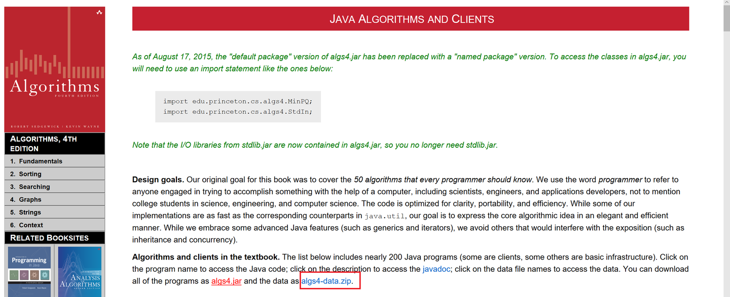 Algorithms, 4th Edition（算法-第四版）源码使用系统配置 - 知乎