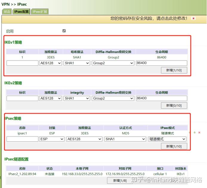 IR915与深信服AF1000建立IPSecVPN配置举例 - 知乎