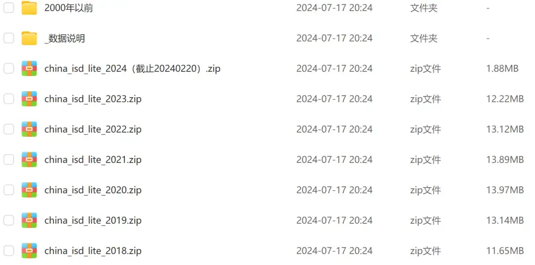 B005 1942 年-2024年2月中国地面气象数据 免费下载！！！ - 知乎