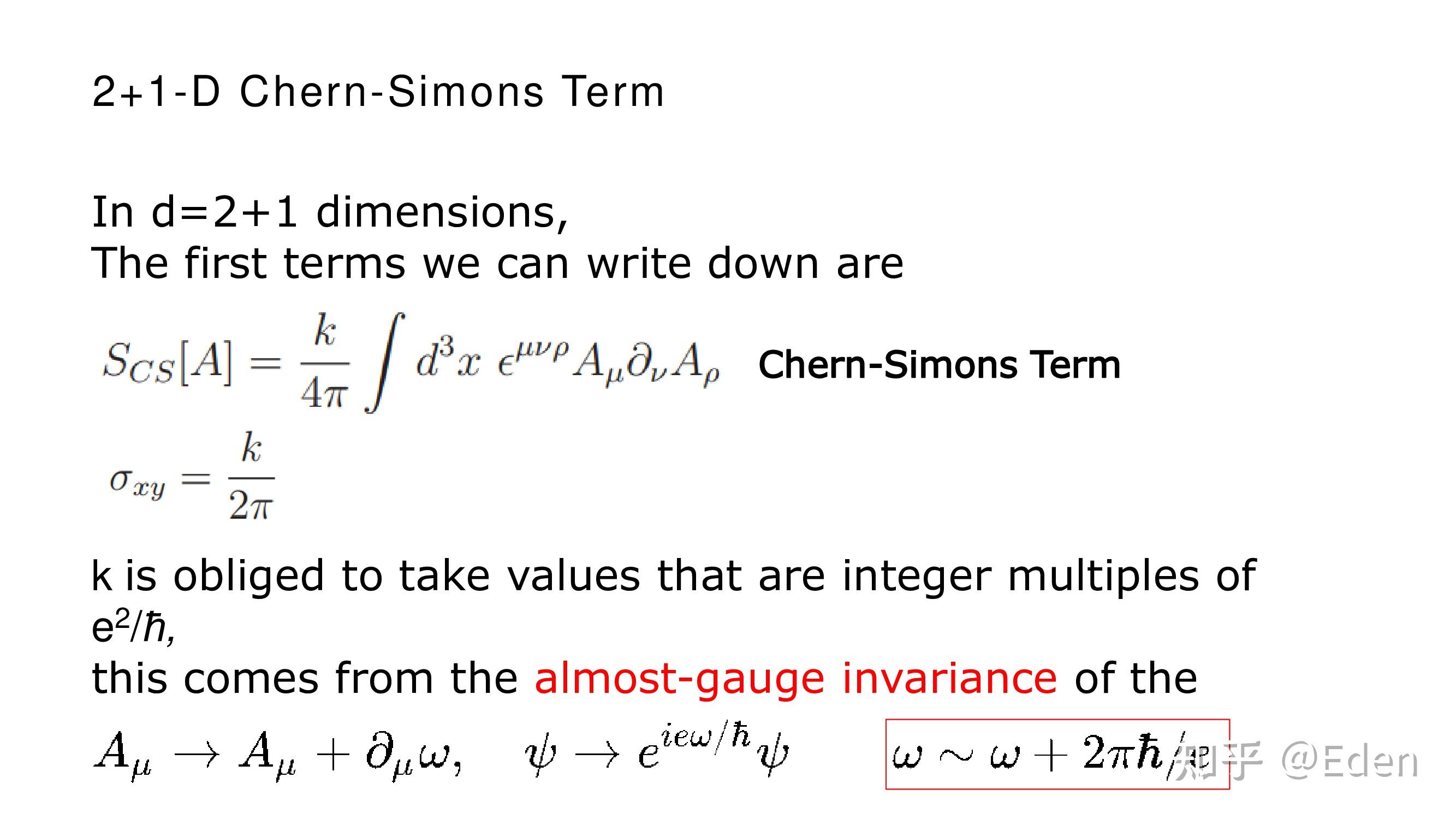 整数量子霍尔效应（IQHE）与 Chern-Simons 场论 - 知乎
