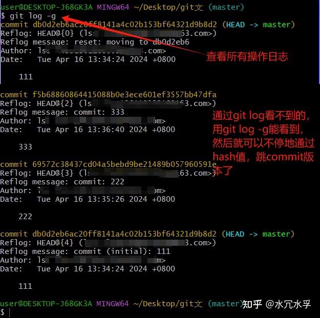 Git版本回退之没有push到远端只是在本地commit,跳转到某个本地的commit版本(三种方式) 知乎
