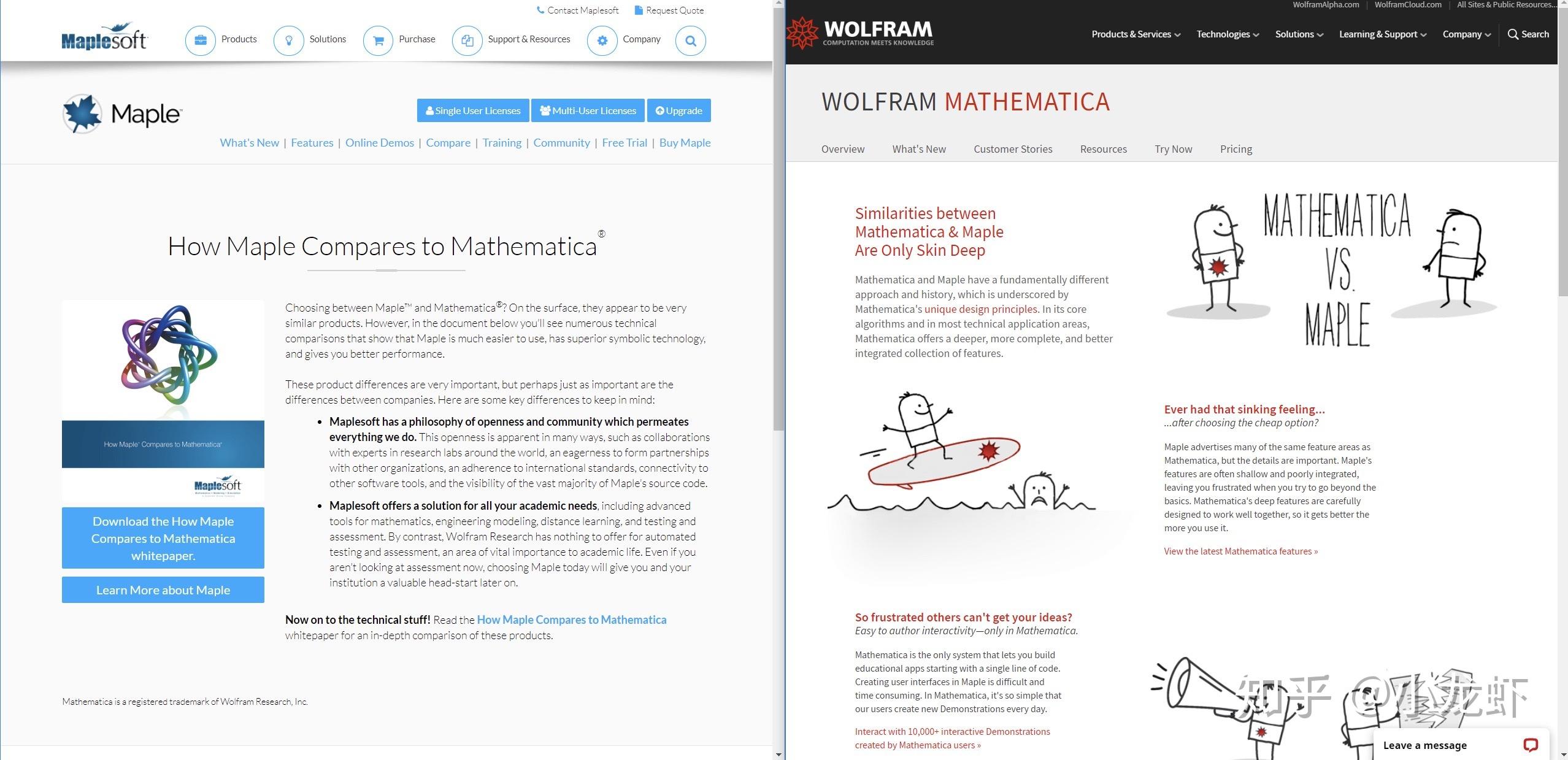关于matlab和maple之间的选择？ - 知乎
