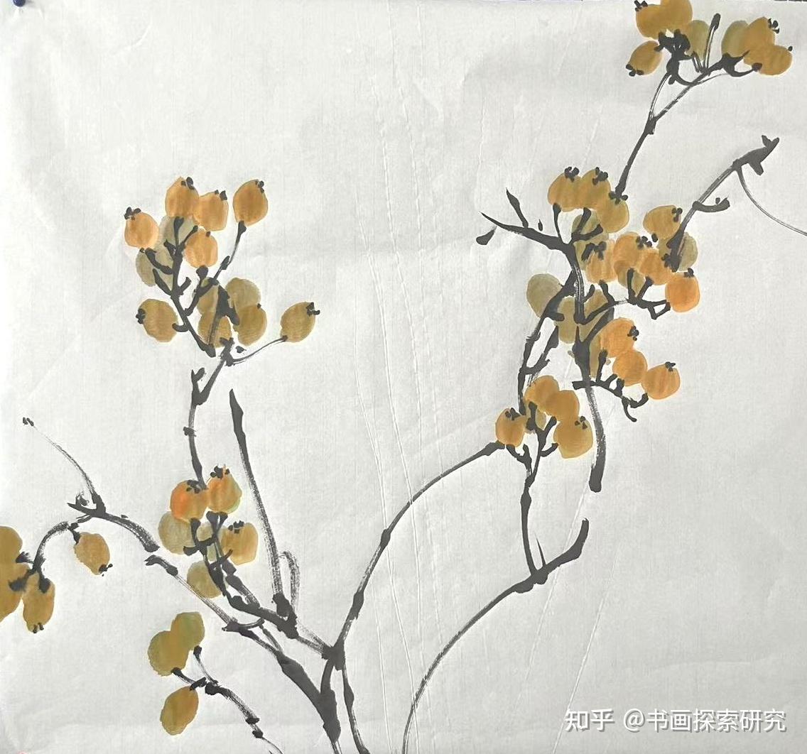 国画枇杷的画法步骤 - 知乎