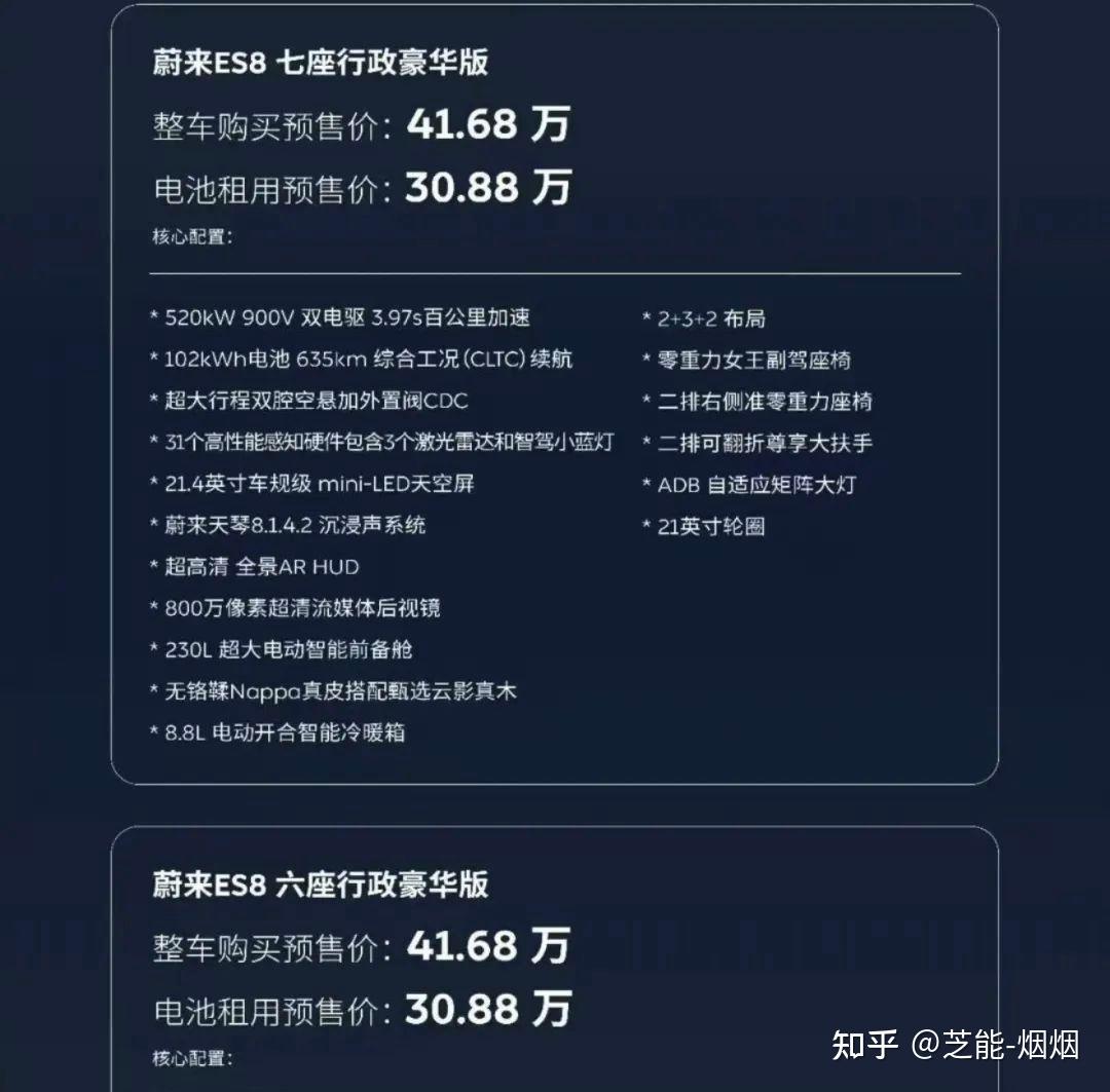 全新ES8：蔚来不再讲故事，它开始讲价了 - 知乎