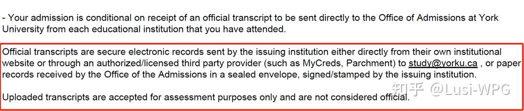 加拿大院校要求的Official Transcript指的是什么？ - 知乎