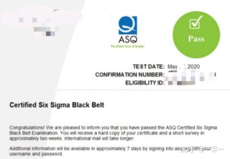 2020年5月美质协六西格玛黑带ASQ CSSBB考试经历…… - 知乎