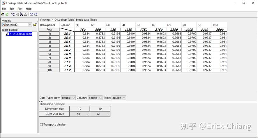 Simulink如何使用2-D LookupTable模块? - 知乎