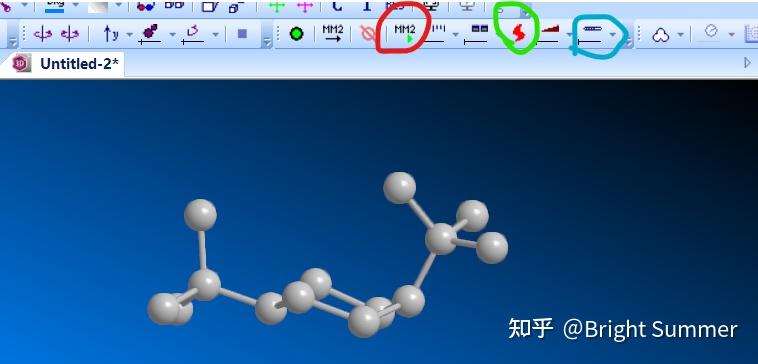 4 Chem3D的MM2计算 与 角度的扫描 - 知乎