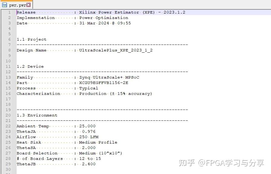 Vivado功耗基础之功耗评估器XPE使用详述 - 知乎