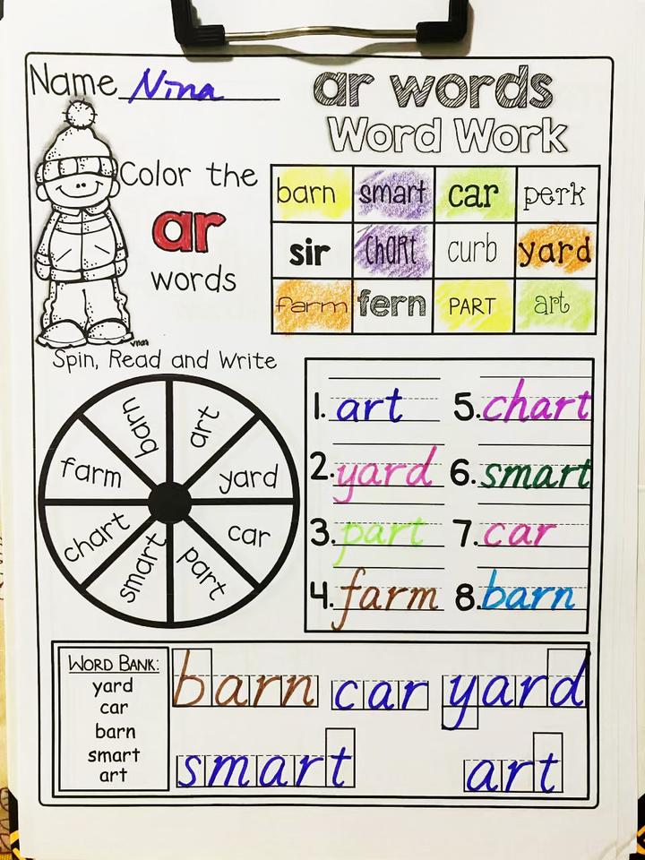 自然拼读字母描红练习纸 Blend words CVC CVCe CVCC diagraph趣味word work - 知乎