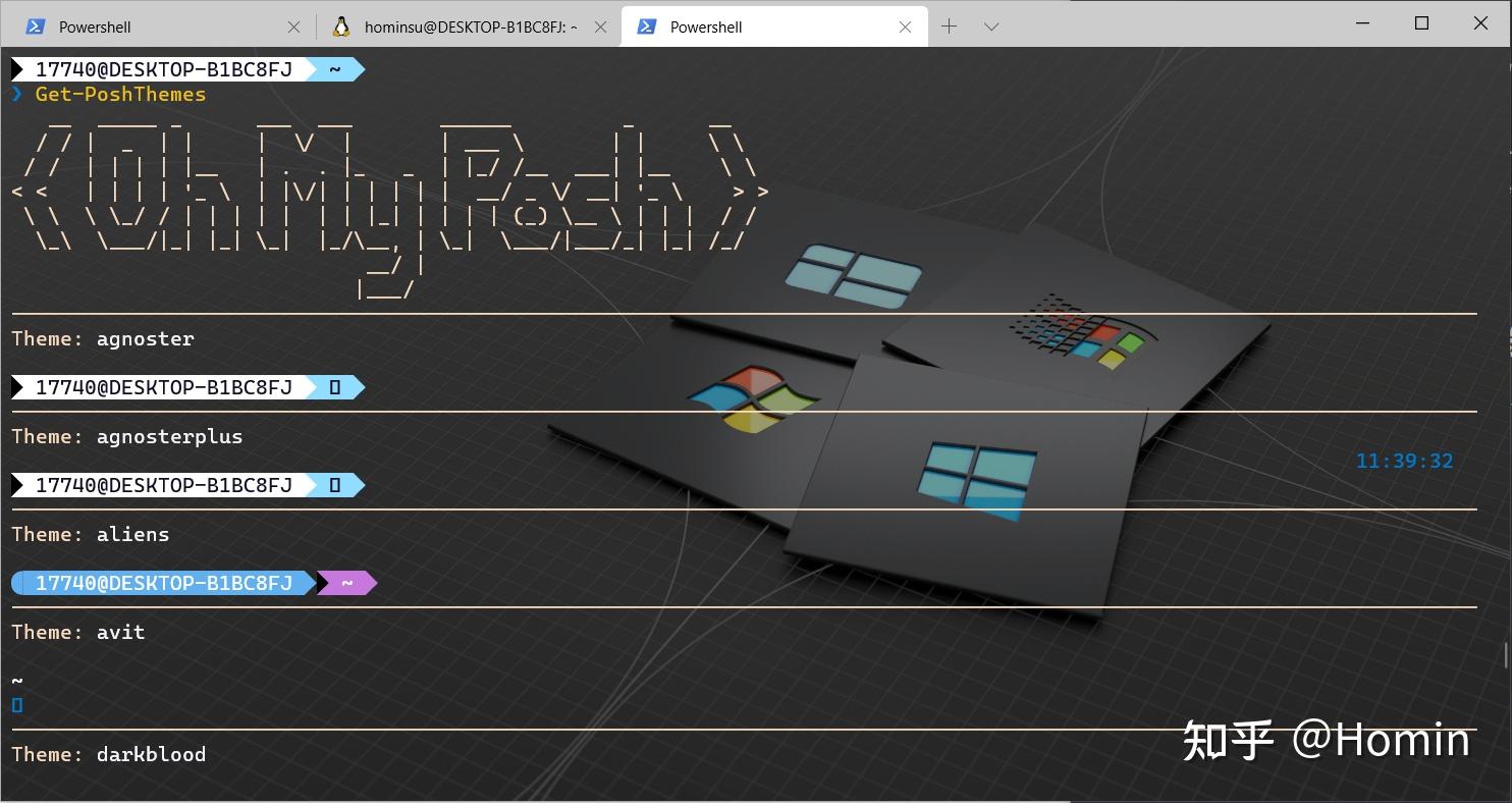 Windows-Terminal美化以及通过OhMyPosh美化PowerShell - 知乎