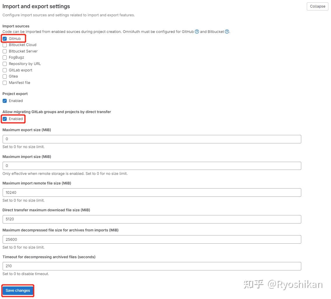 gitlab 导入项目问题, import project? - 知乎