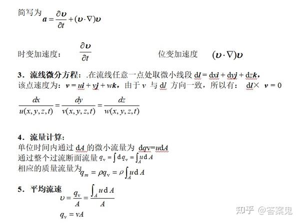 工程流体力学公式总结 - 知乎