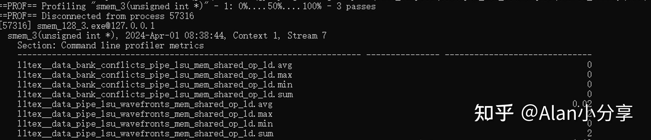 搞懂 CUDA Shared Memory 上的 bank conflicts 和向量化指令（LDS.128 / float4）的访存特点 - 知乎