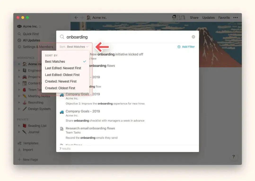 Notion使用教程27：使用快速查找进行搜索 - 知乎