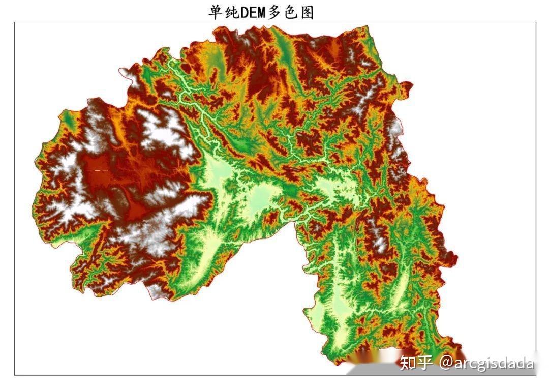 arcgis中dem这个配色展示怎么做？ - 知乎