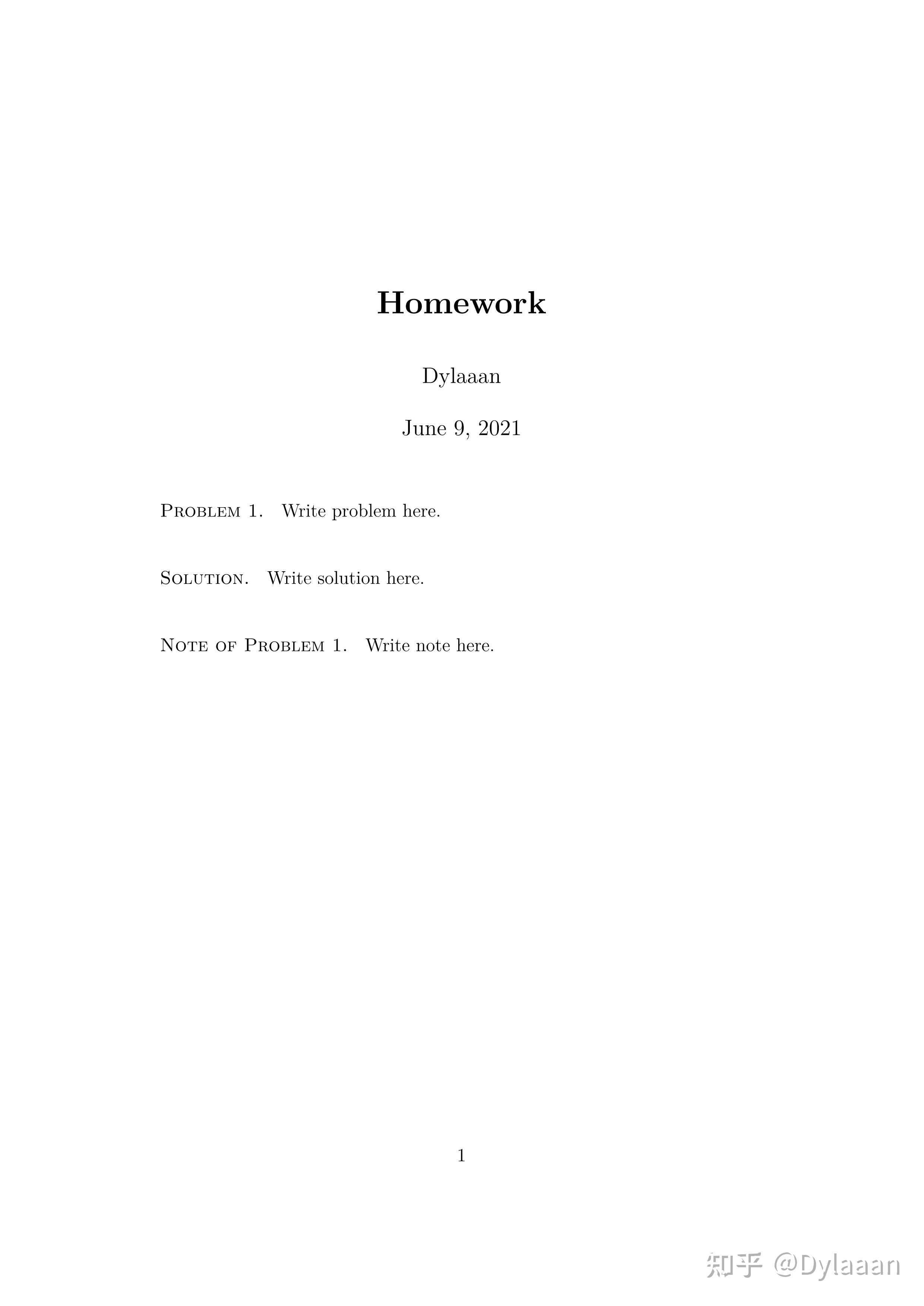 【LaTeX】自用简洁模板（一）：中英作业 - 知乎