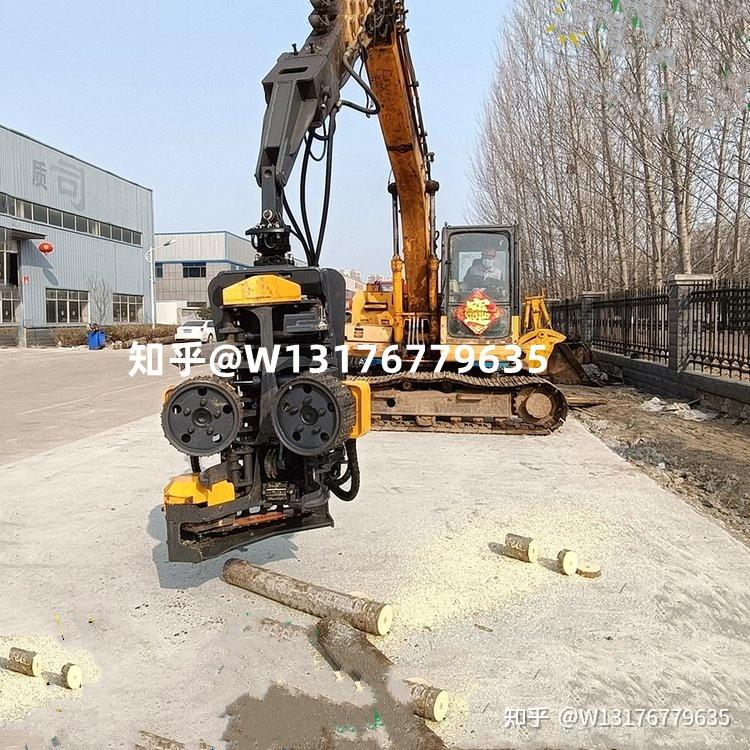 挖掘机用的全自动伐木机 液压砍树机 - 知乎