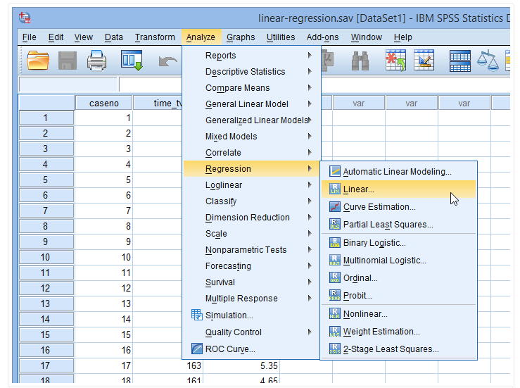 SPSS操作：简单线性回归（史上最详尽的手把手教程） - 知乎