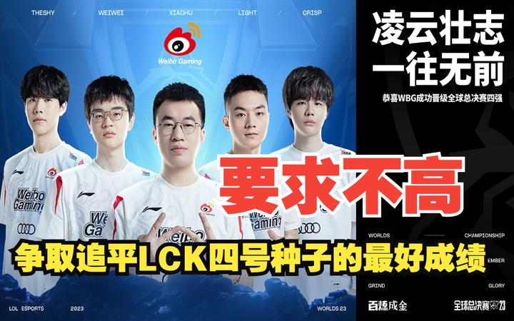 WBG刷新LPL四号种子S赛记录！网友：争取追平LCK四号种子战绩 - 知乎