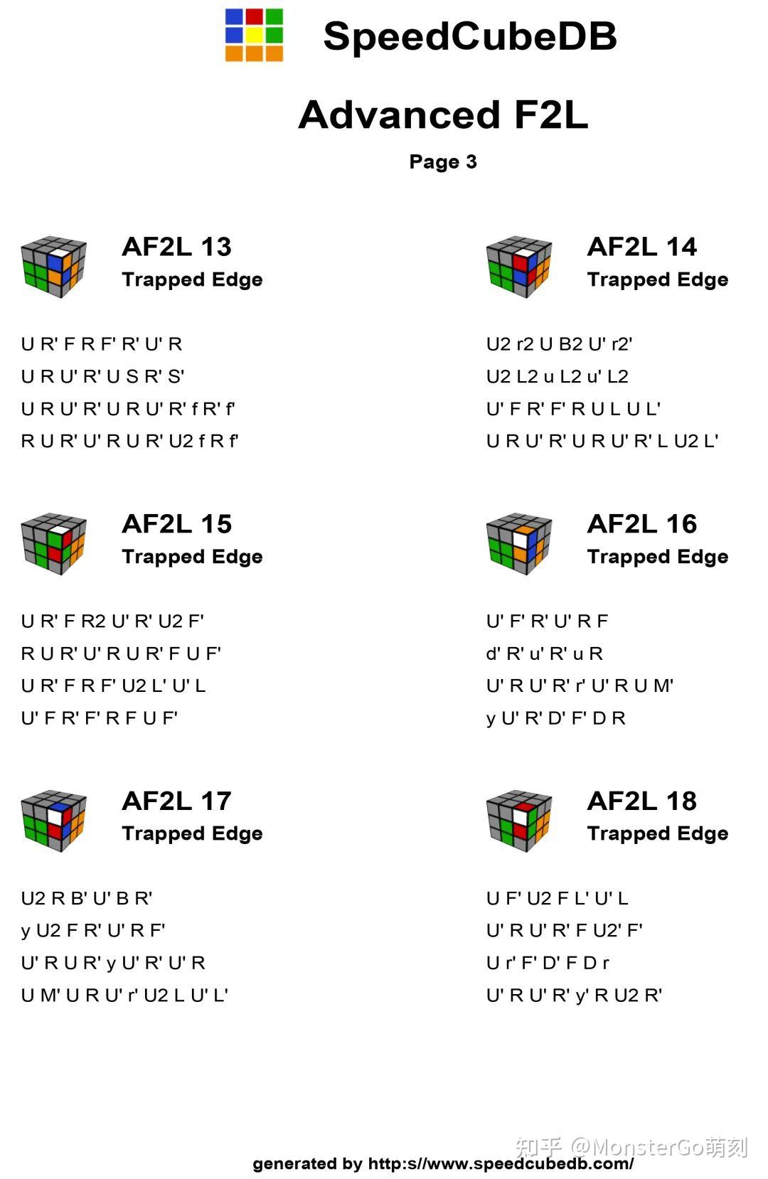 F2L 攻略 | 全套公式，总有一款适合你 - 知乎
