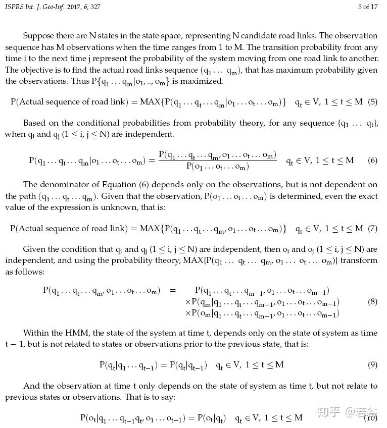 Matlab算法案例--- 基于隐马尔科夫模型(HMM)的地图匹配(Map-Matching) - 知乎