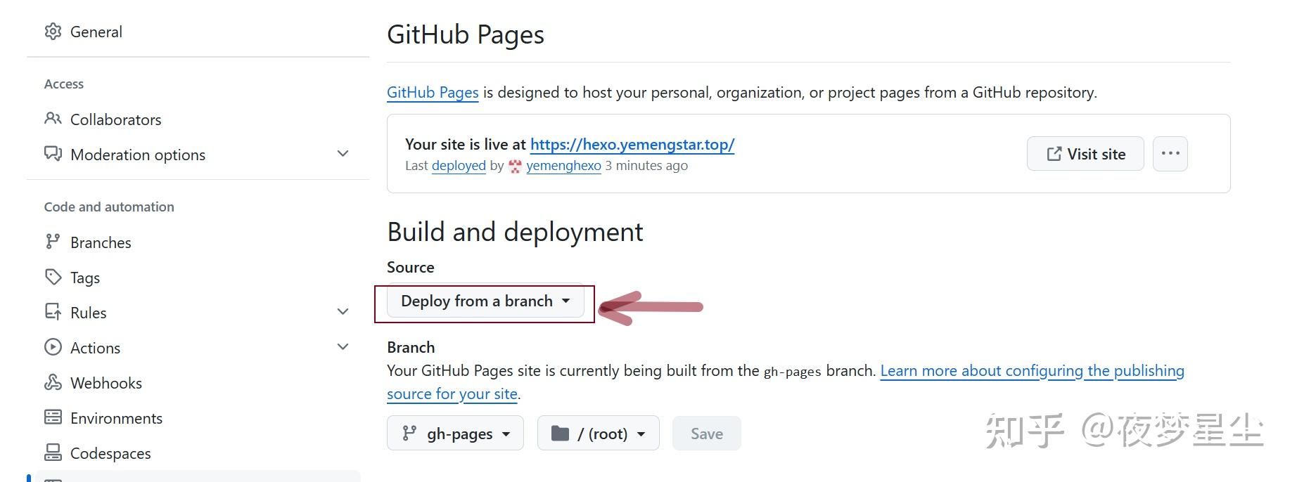 HEXO系列教程 | 使用GitHub Actions部署Hexo / GitHub Pages | 全流程详细介绍 - 知乎