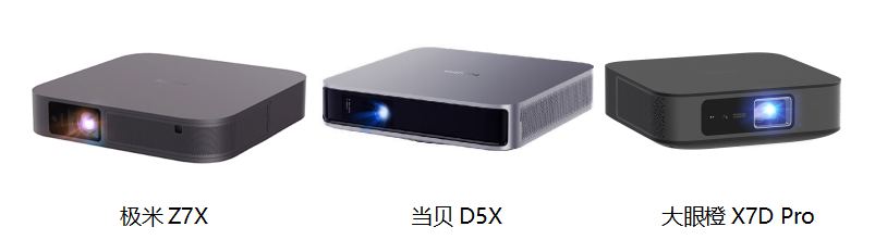 轻薄投影对比，极米Z7X、当贝D5X、大眼橙X7D Pro谁是轻薄投影之王？ - 知乎